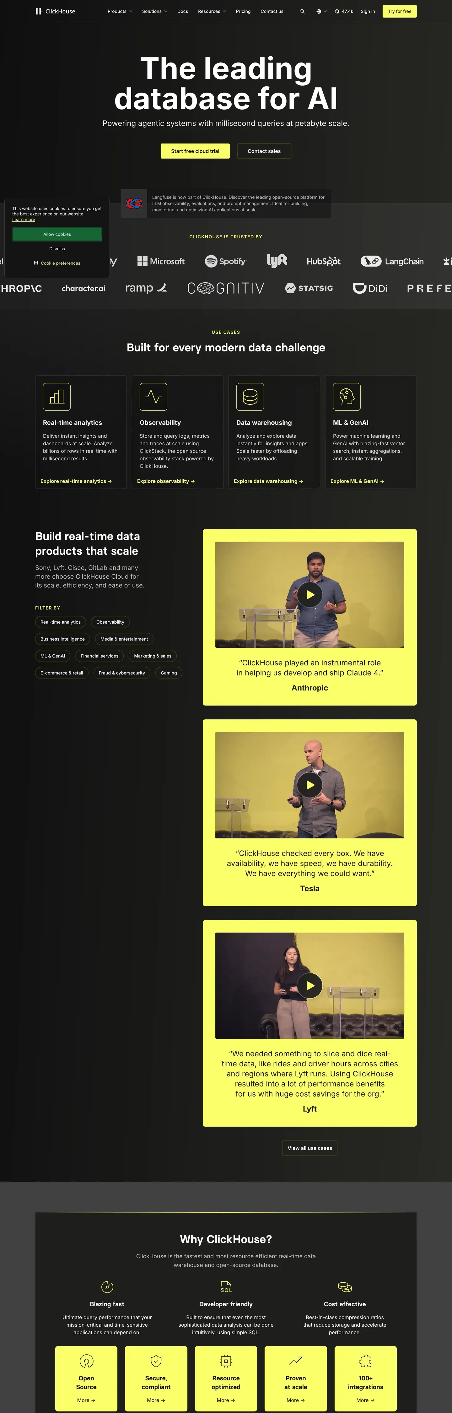 ClickHouse Design System for React — #faff69 yellow, Inter 700, 25 ...