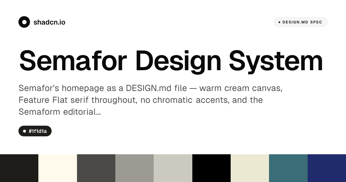 Semafor Design System for React — cream canvas #fffaeb, Feature Flat ...