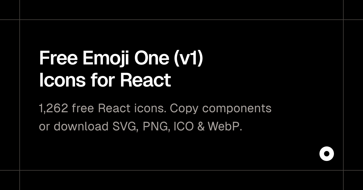 Free Emoji One (v1) Icons for React