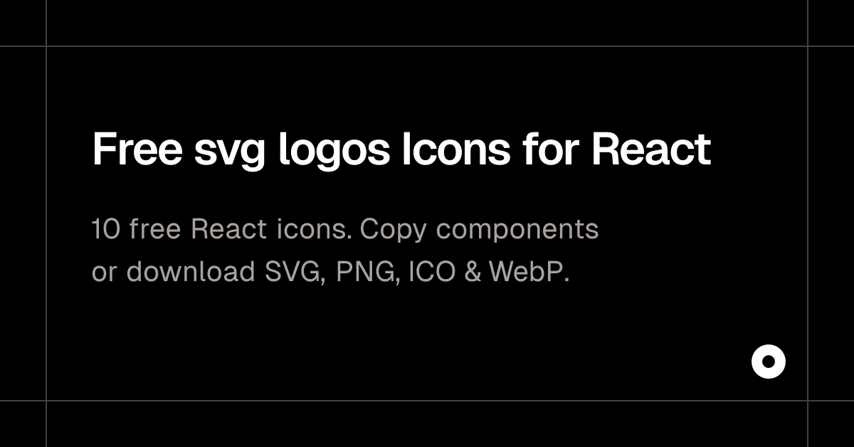 Free svg logos Icons for React
