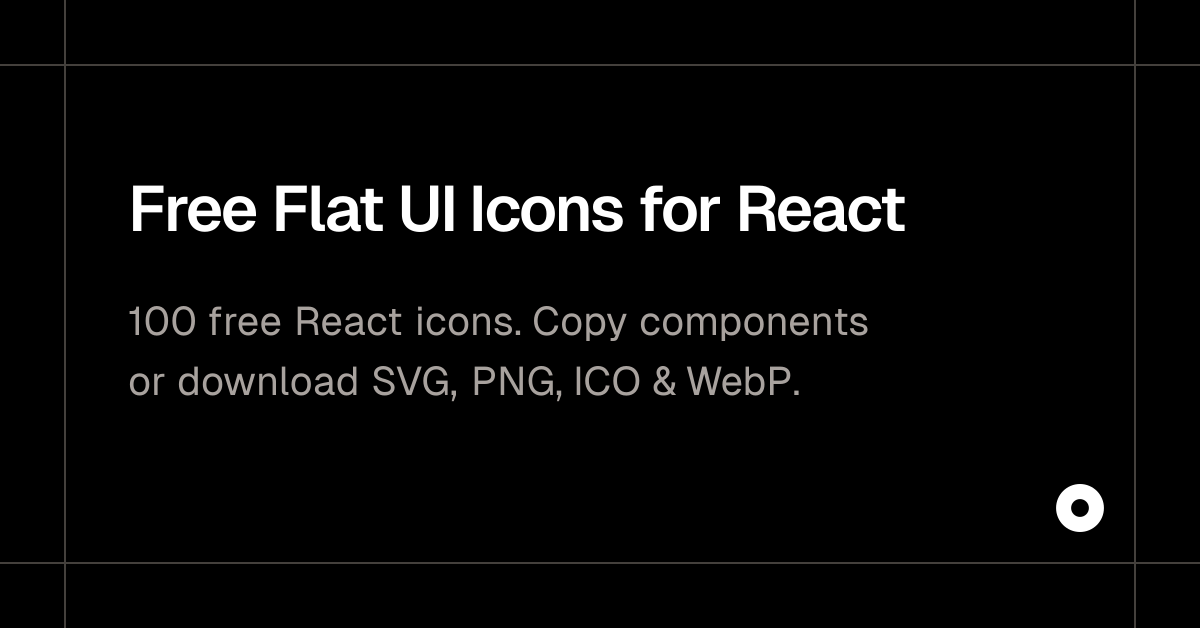Free Flat UI Icons for React