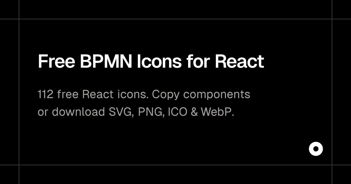 Free BPMN Icons for React