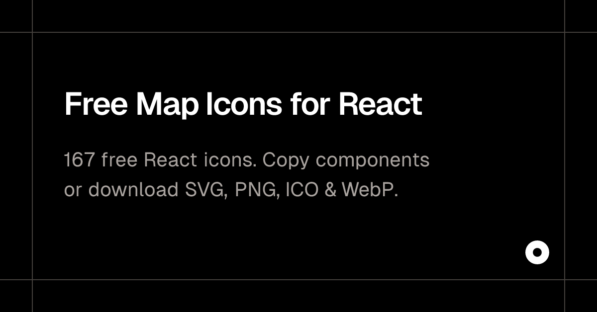 Free Map Icons for React
