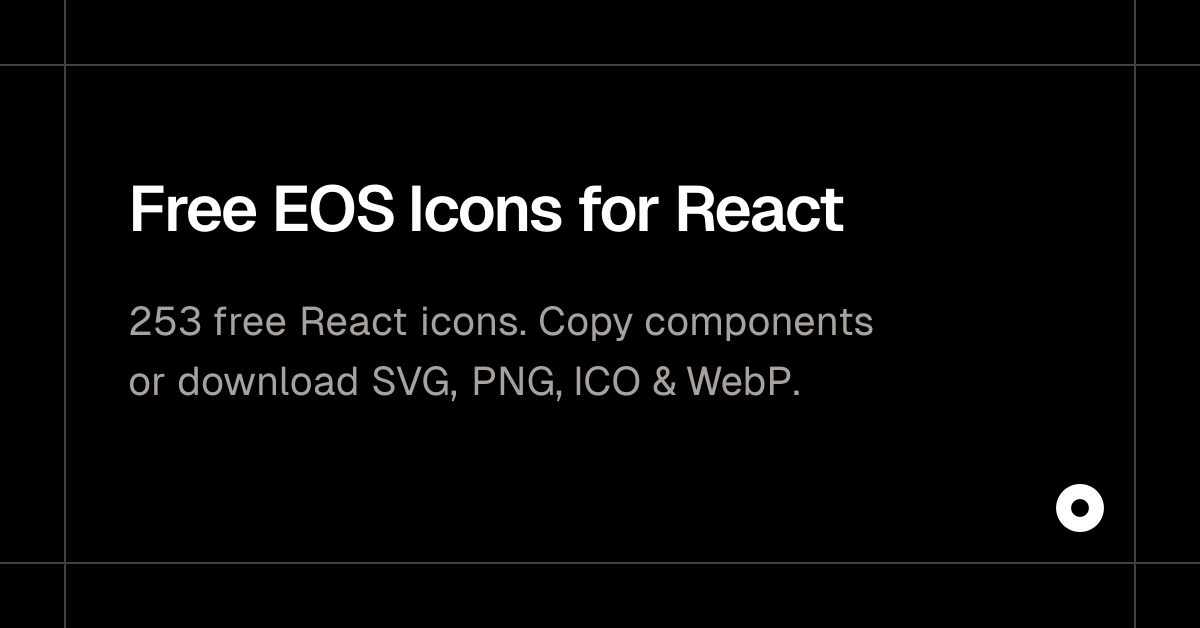 Free EOS Icons for React