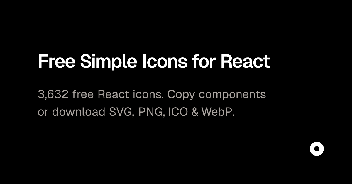 Free Simple Icons for React