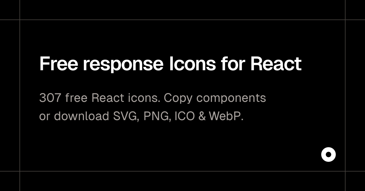 Free response Icons for React