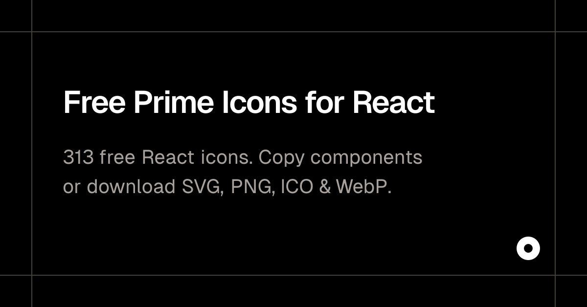 Free Prime Icons for React