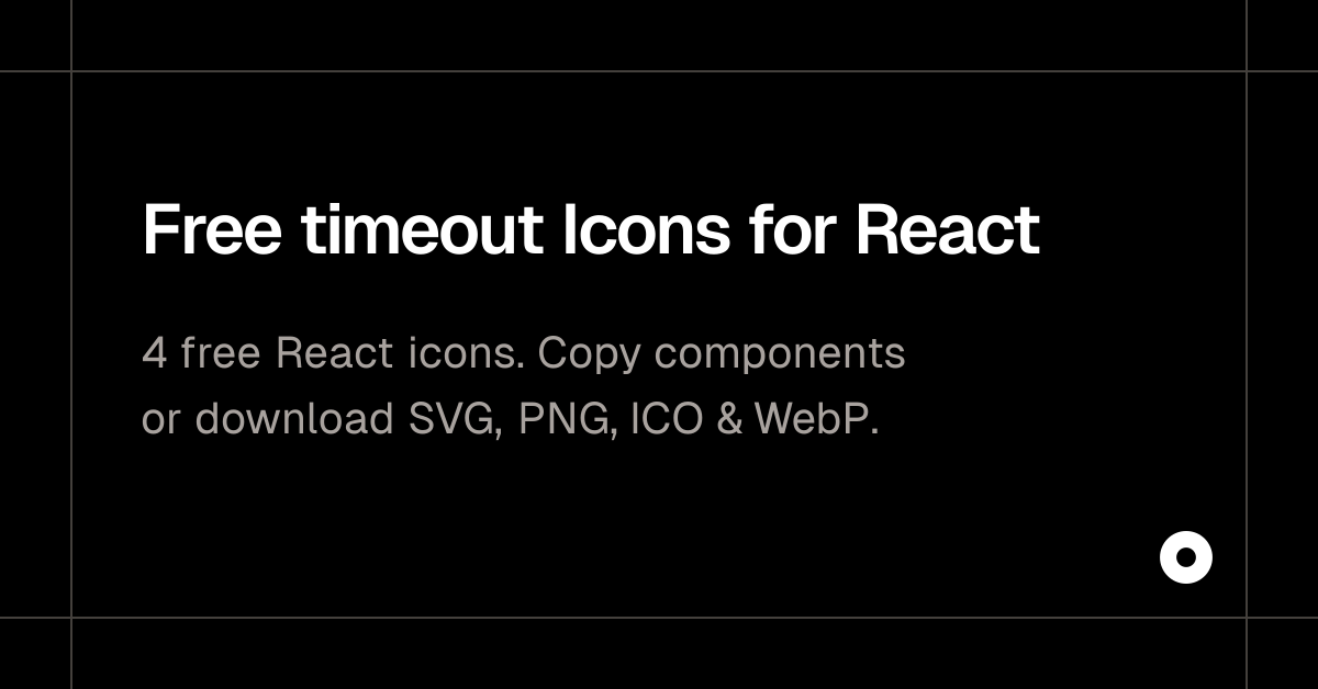 Free timeout Icons for React
