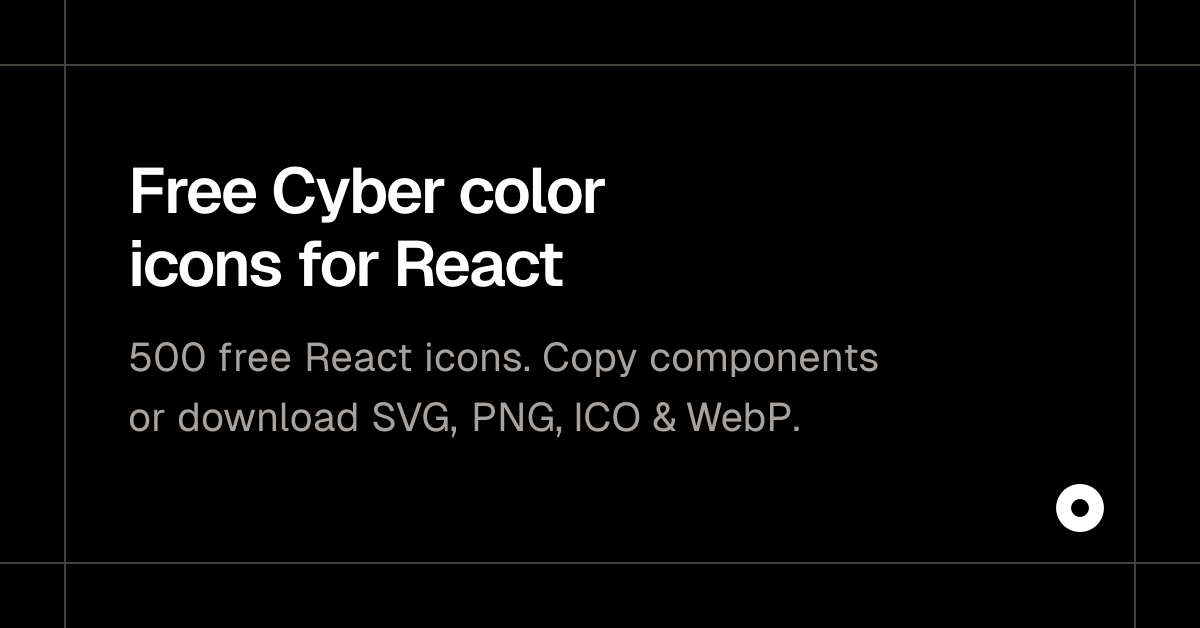 Free Cyber color icons for React