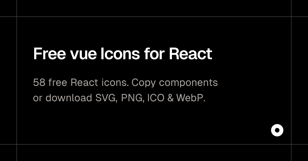 Free vue Icons for React