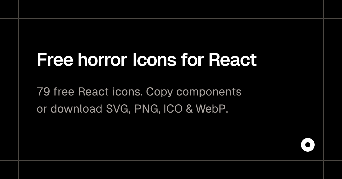 Free horror Icons for React