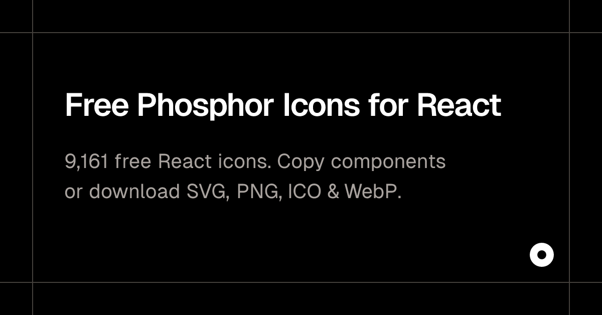 Free Phosphor Icons for React