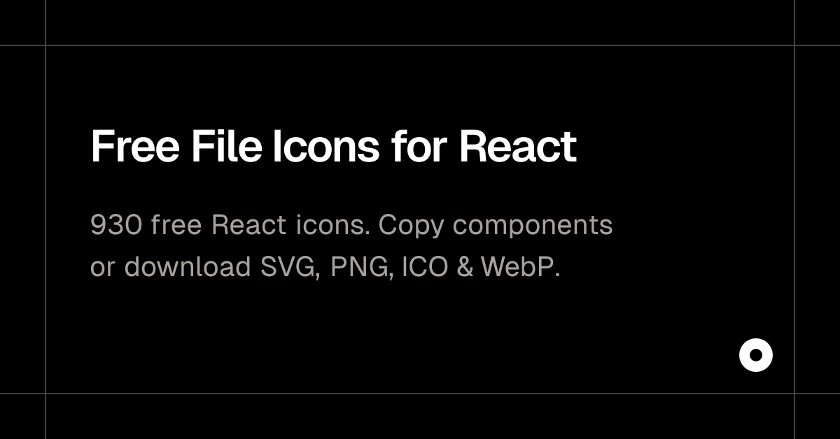 Free File Icons for React