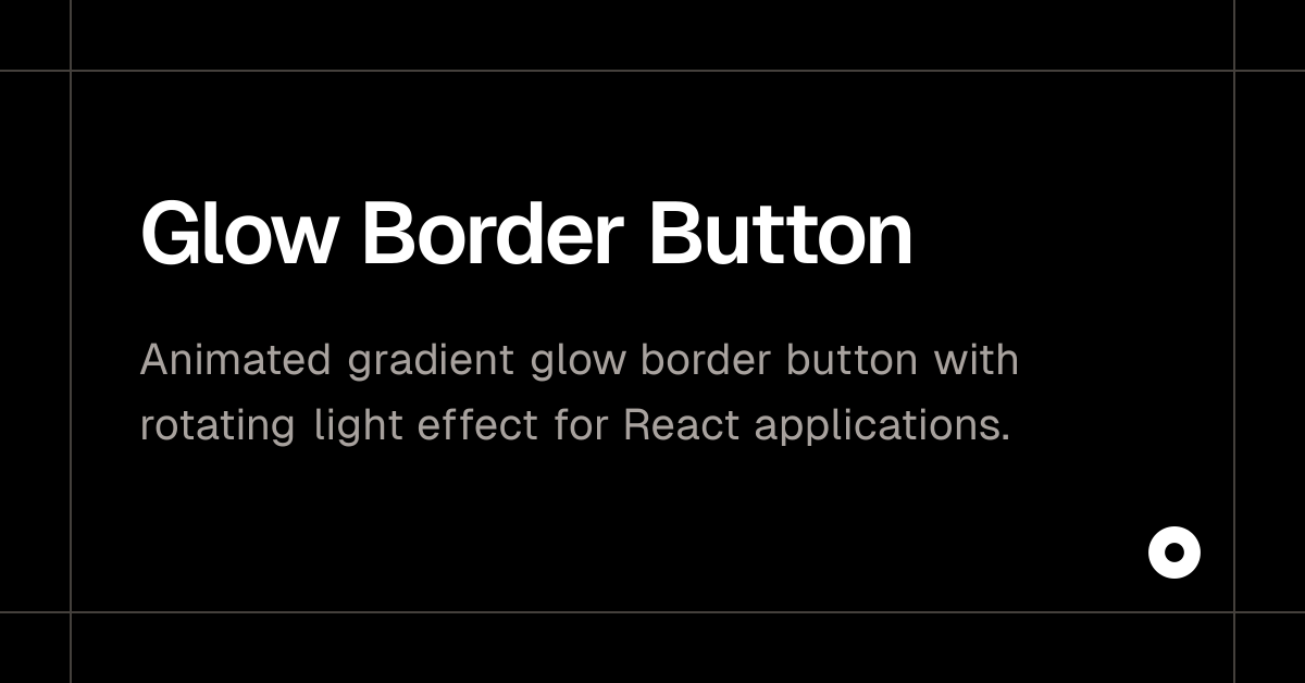 Glow Border Button