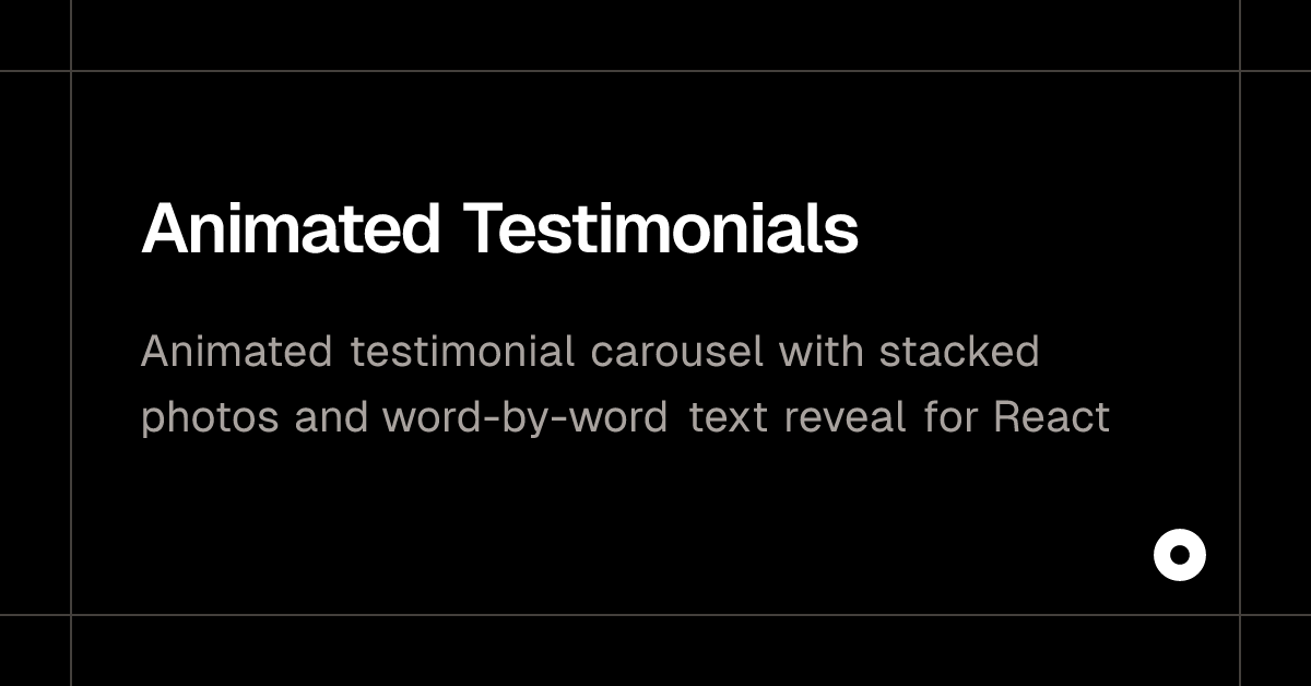 Animated Testimonials