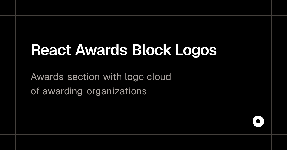 React Awards Block Logos
