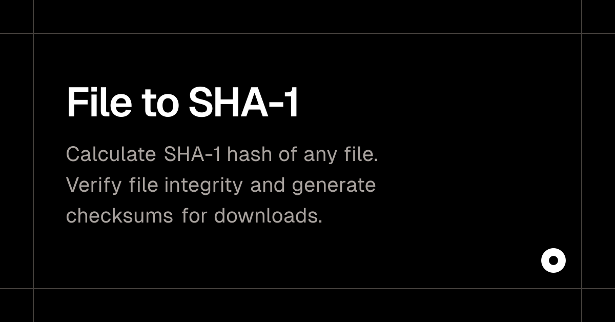 File to SHA-1
