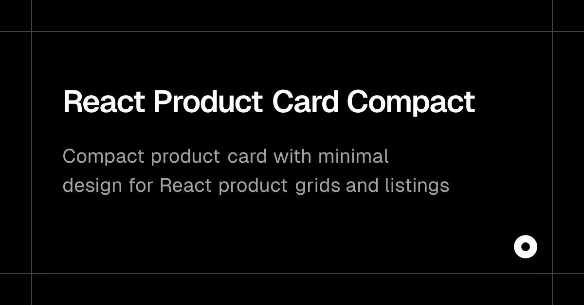 React Product Card Compact