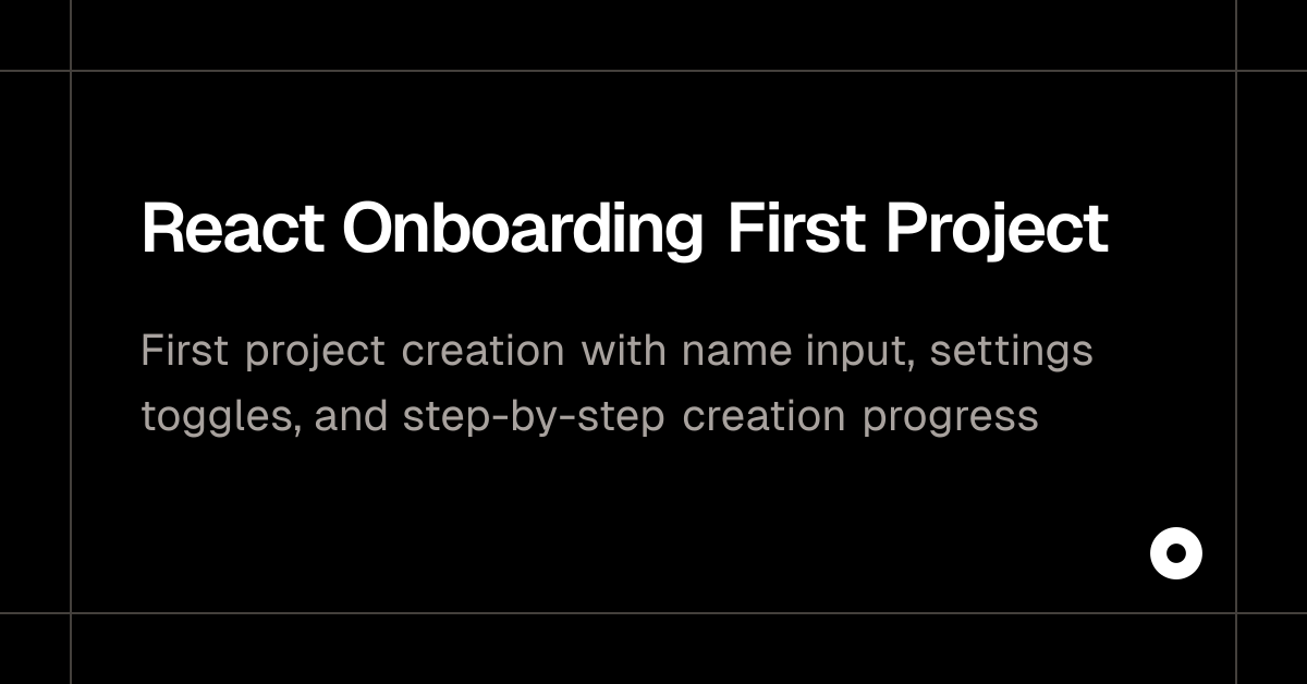React Onboarding First Project