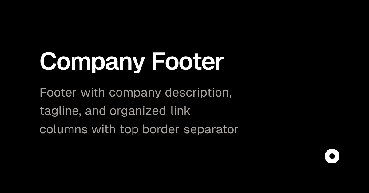 Company Footer | shadcn.io