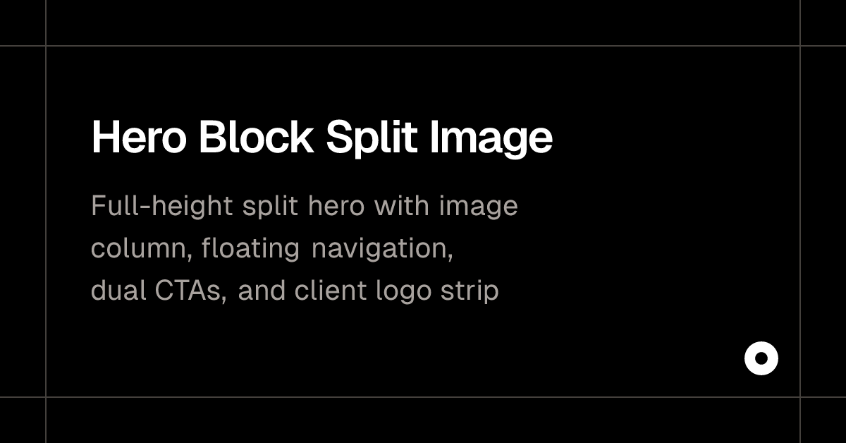 Hero Block Split Image
