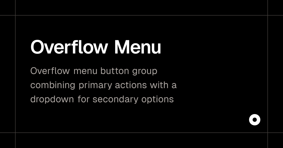 Overflow Menu