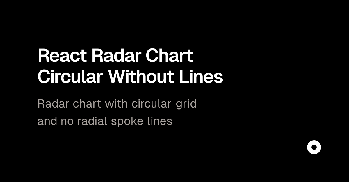 React Radar Chart Circular Without Lines
