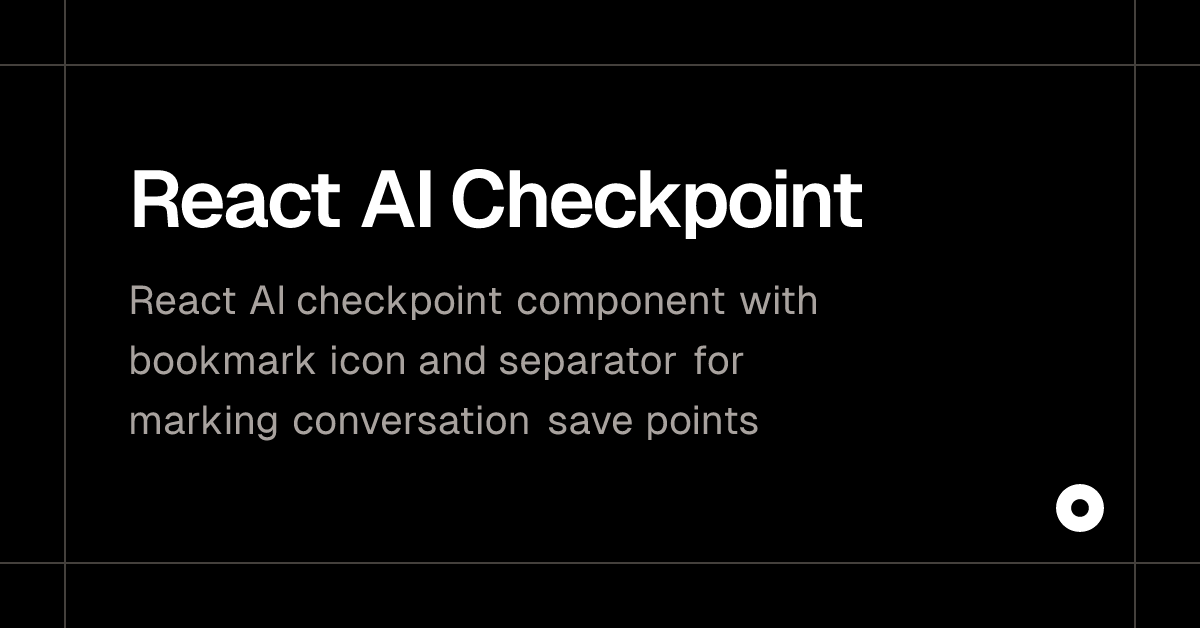 React AI Checkpoint