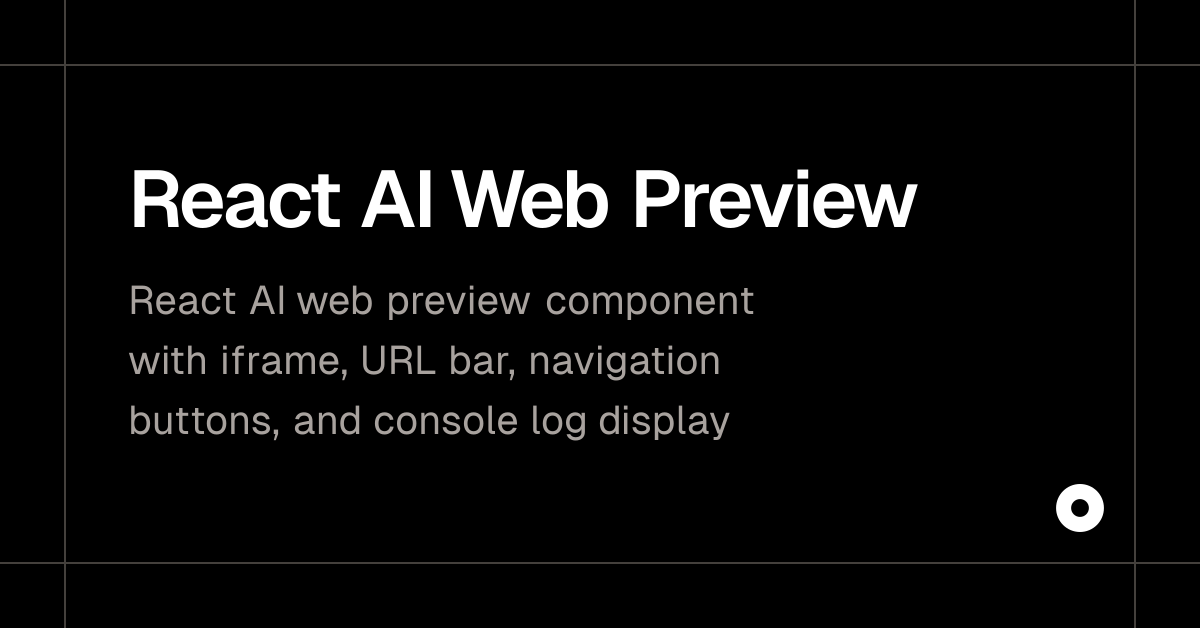 React AI Web Preview