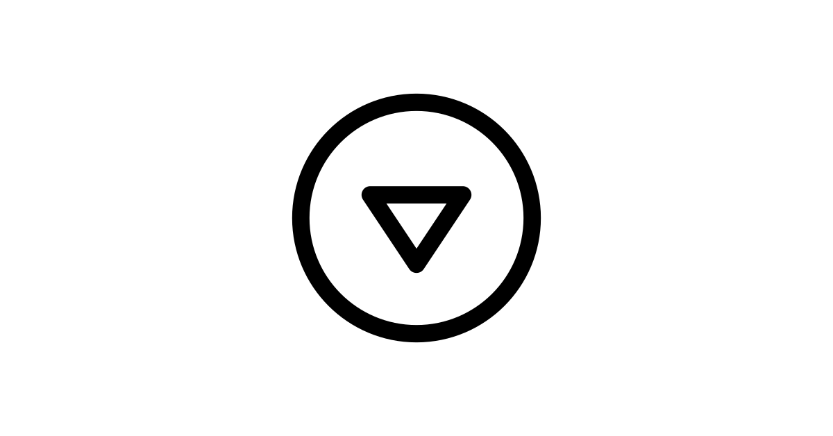 Circle Triangle Down Icon SVG from Akar