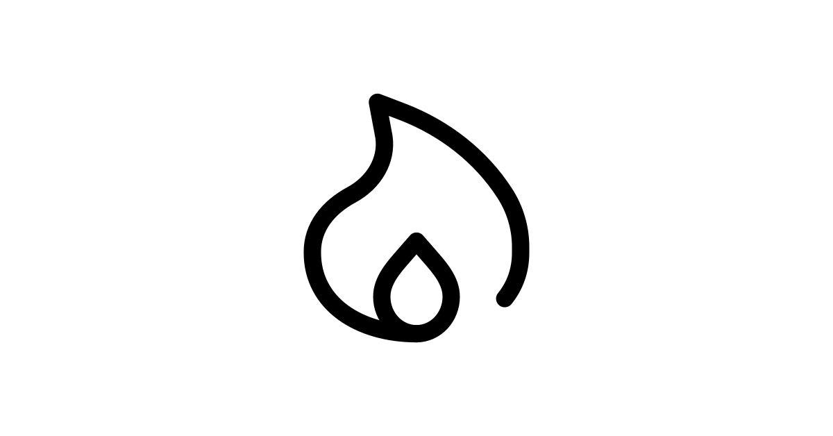 Fire Icon SVG from Akar
