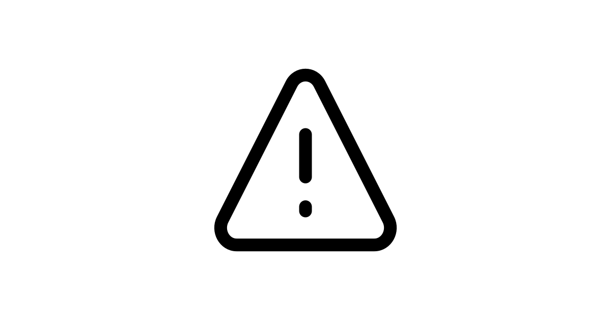 Triangle Alert Icon SVG from Akar