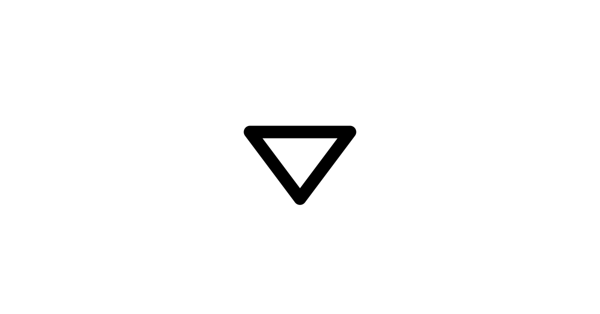 Triangle Down Icon SVG from Akar