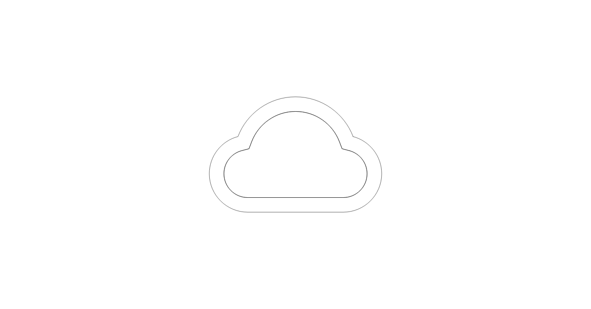 Cloud Twotone React Icon SVG