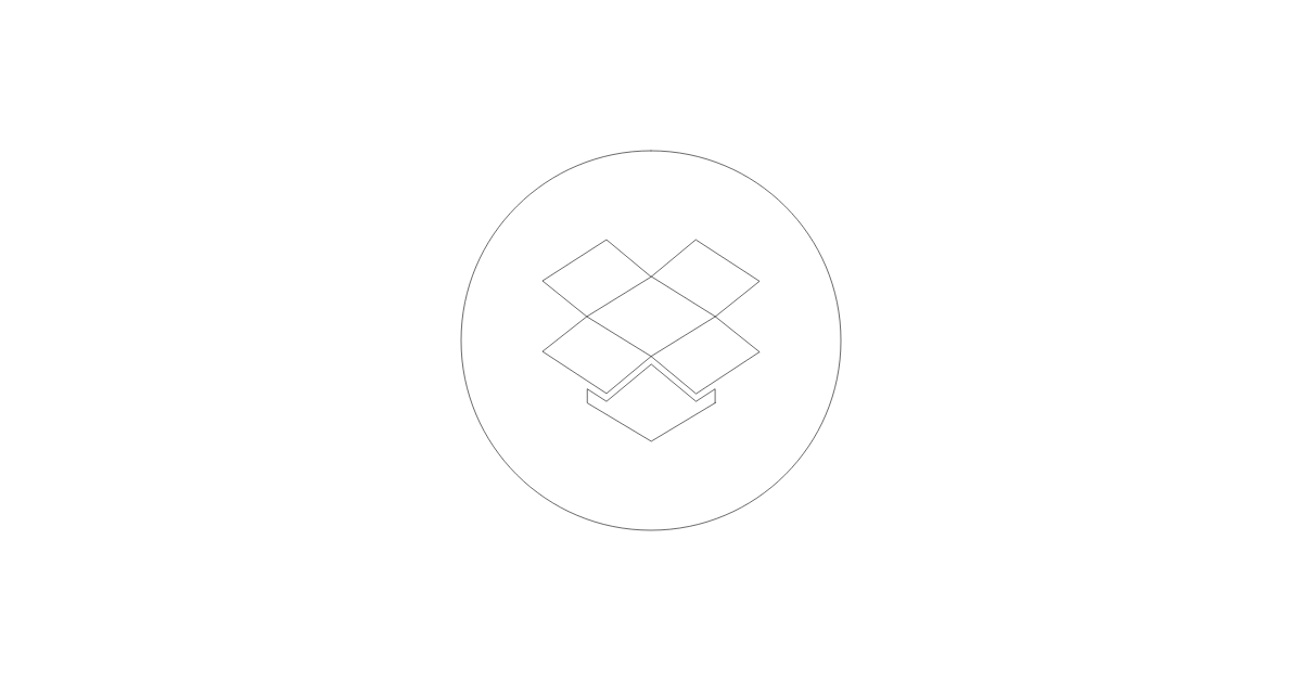 Dropbox Circle Filled Icon SVG from Ant Design