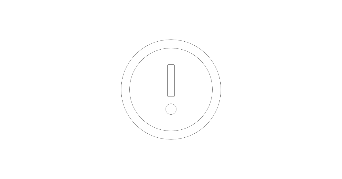 Exclamation Circle Outlined Icon SVG from Ant Design