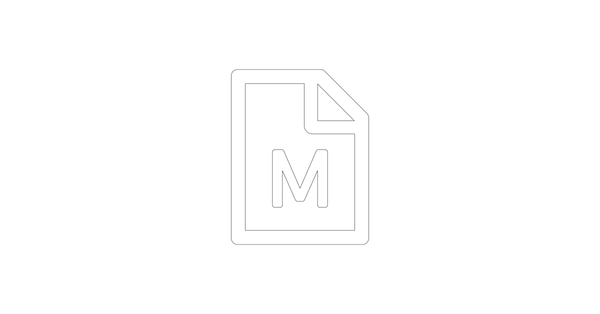 File Markdown Outlined React Icon SVG