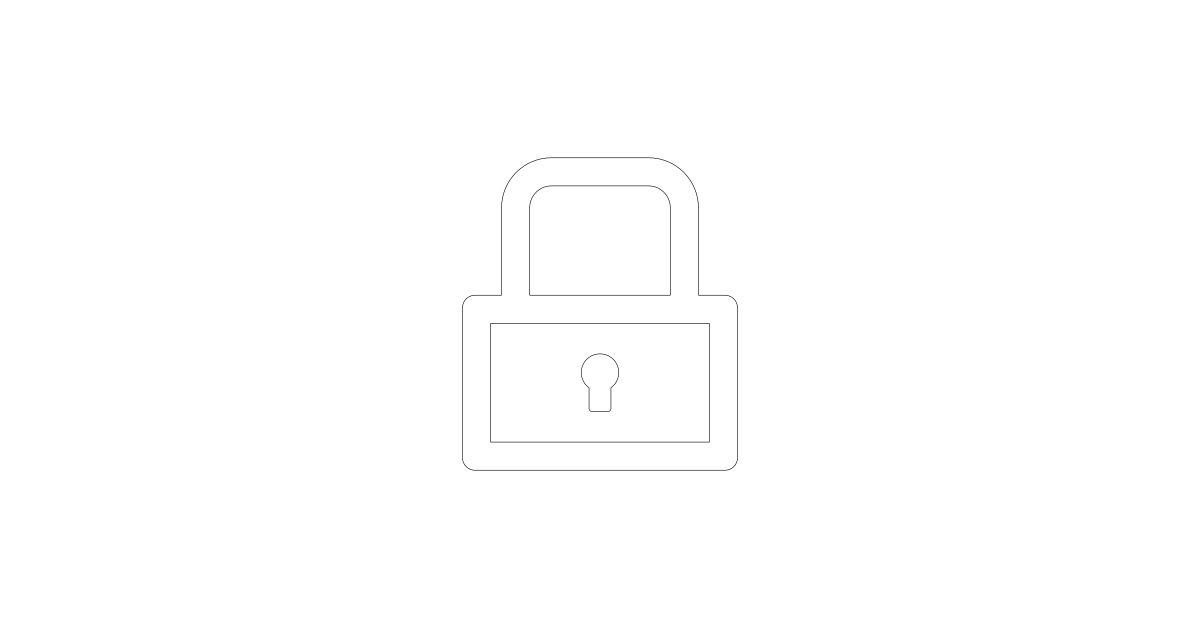Lock Outlined Icon SVG from Ant Design