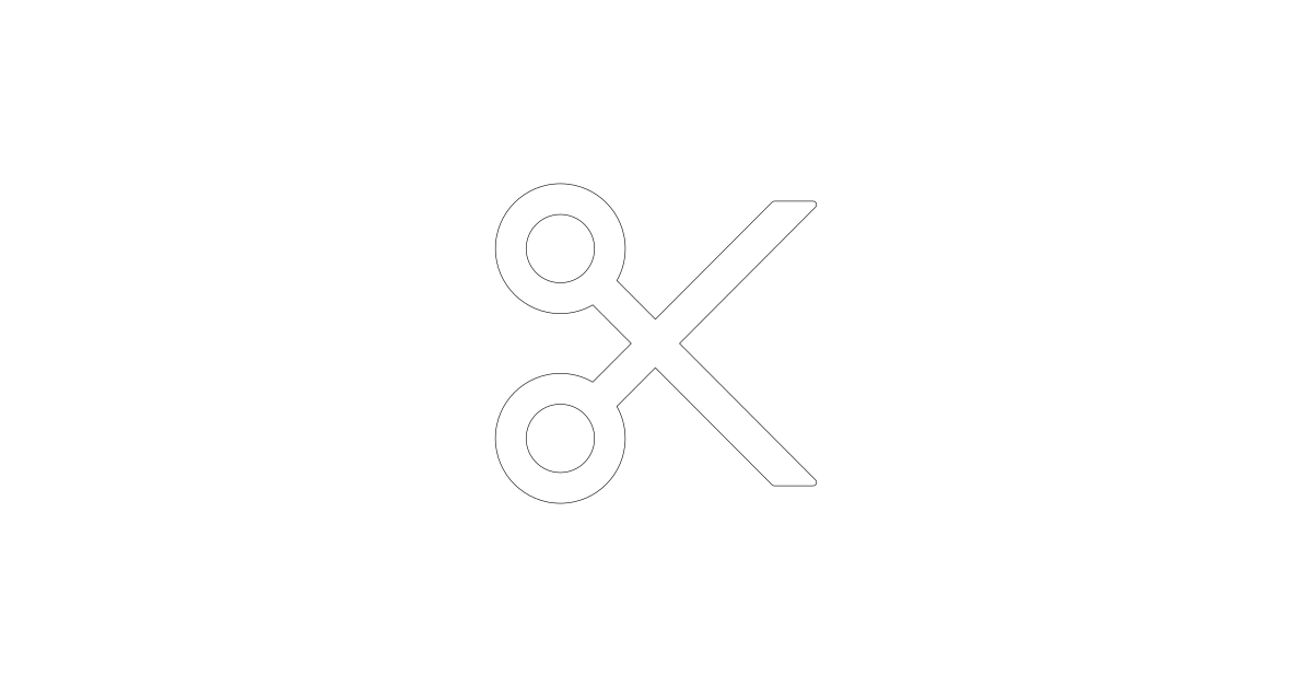 Scissor Outlined React Icon SVG