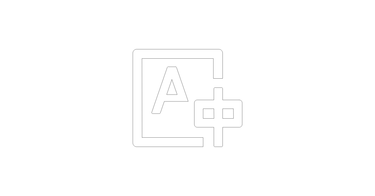 Translation Outlined React Icon SVG