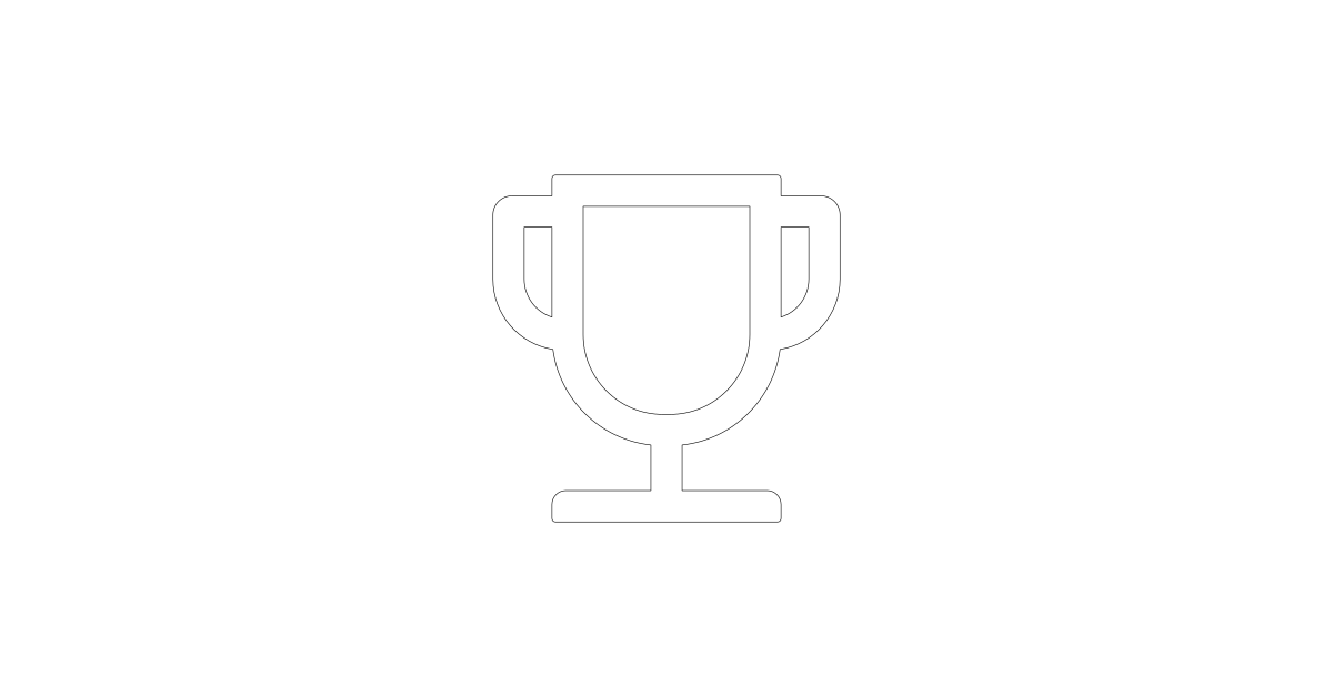 Trophy Outlined React Icon SVG