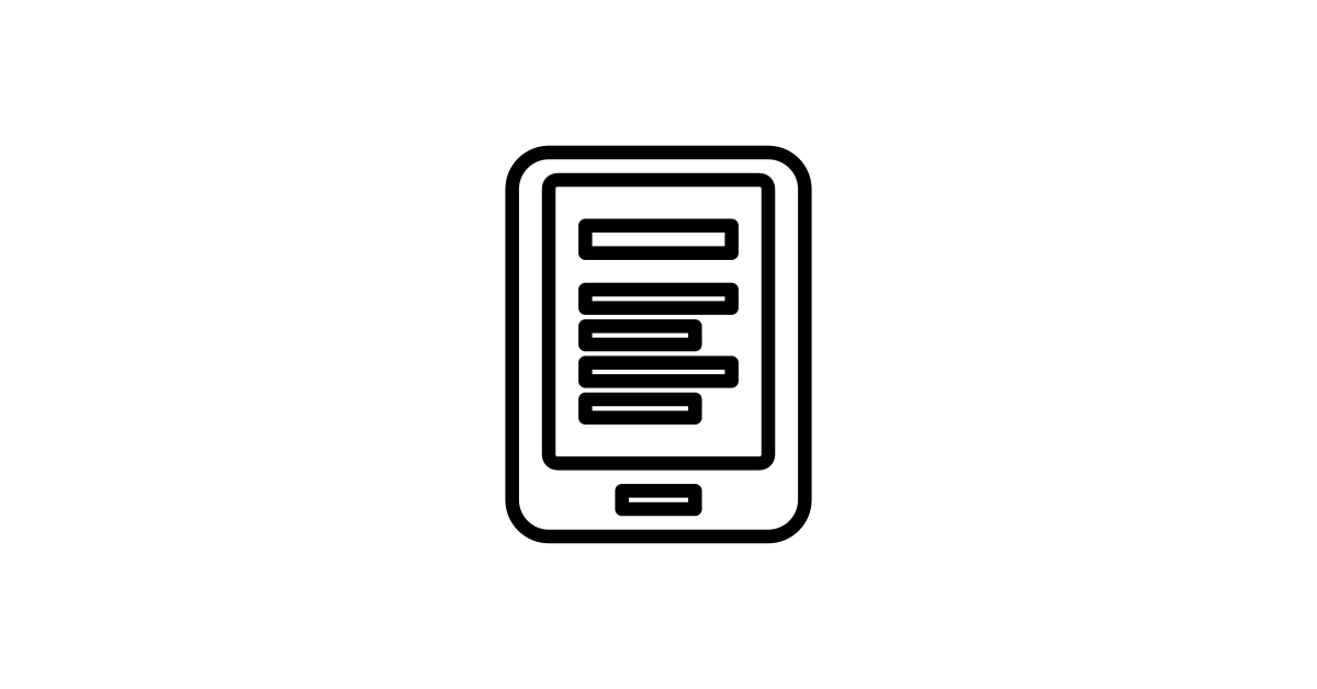 Kindle Icon - Flat Color Icons