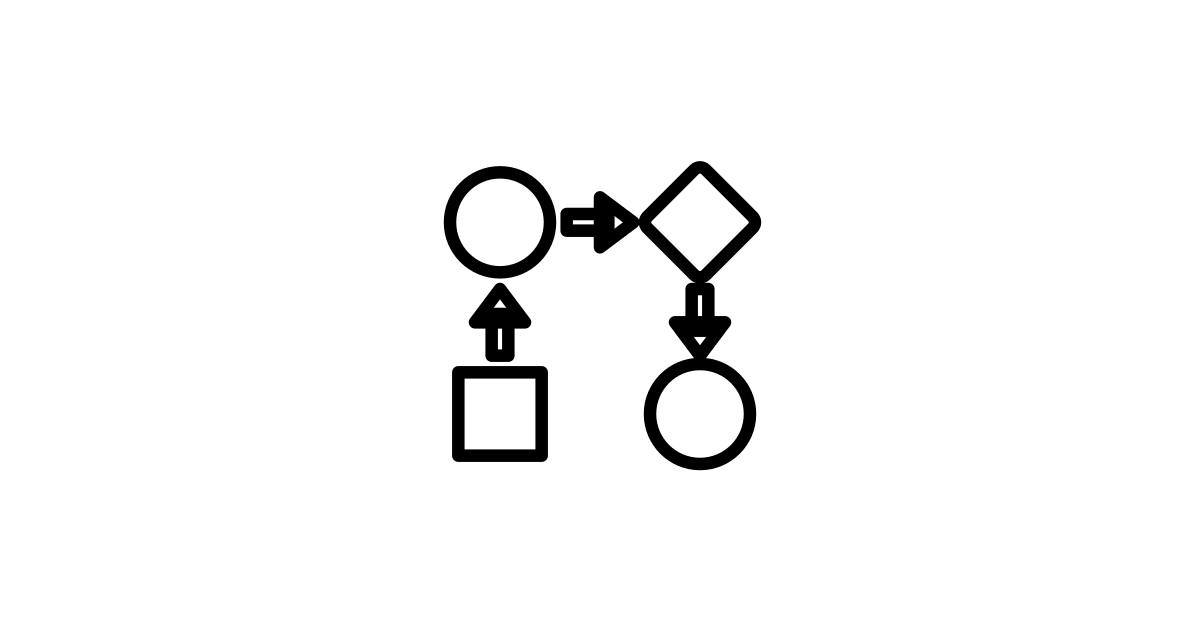 Workflow Icon SVG from Flat Color