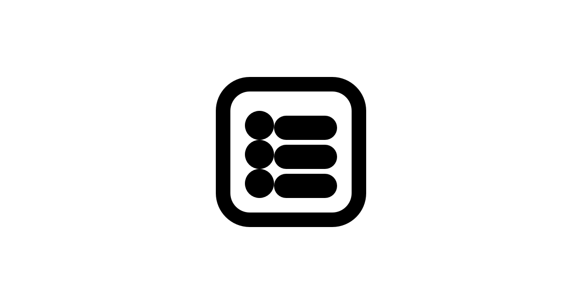 Text Bullet List Square 20 React Icon SVG