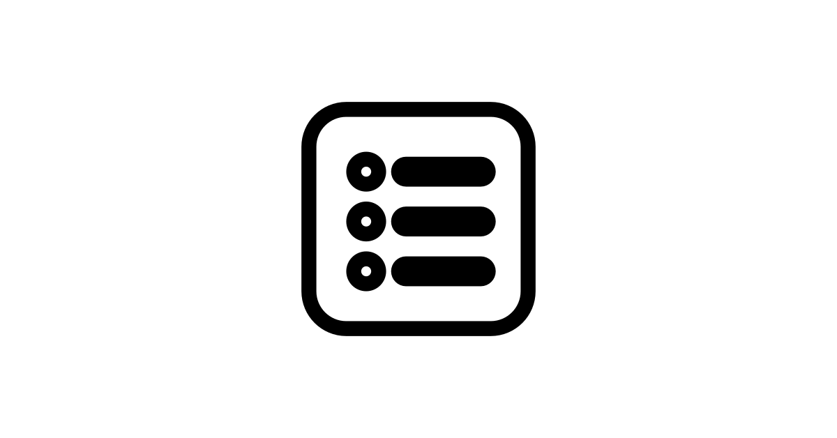 Text Bullet List Square 28 React Icon SVG