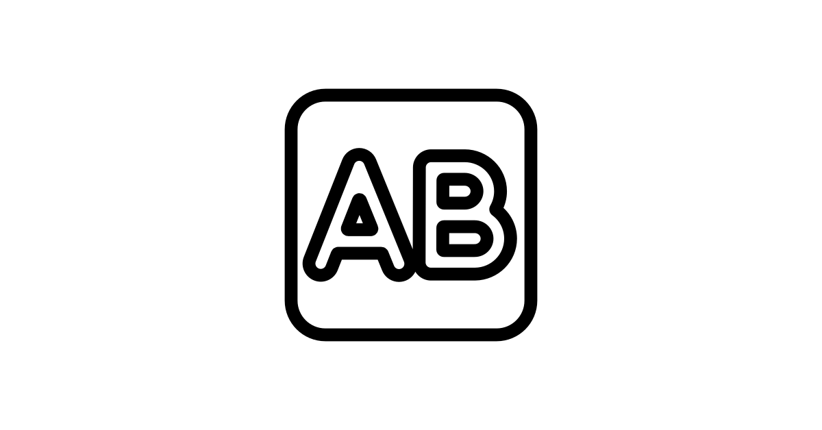 Ab Button Blood Type React Icon SVG