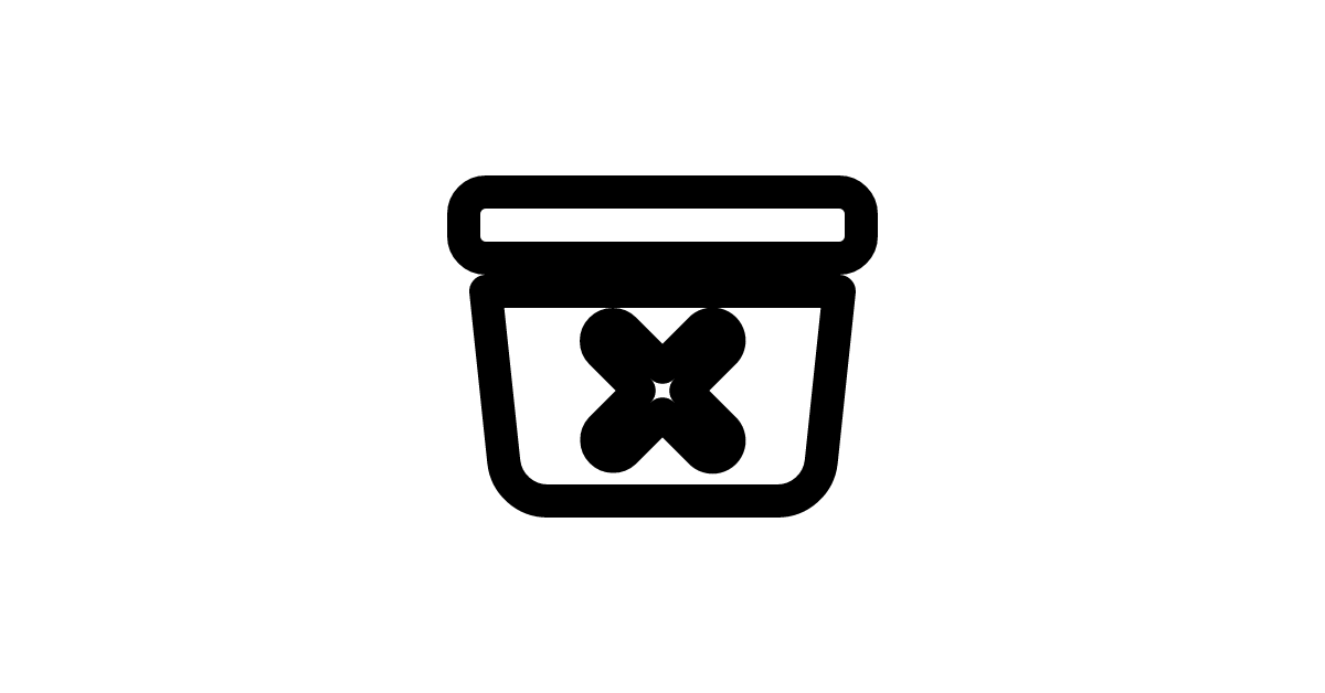 Archive Box X Mark 20 Solid React Icon SVG