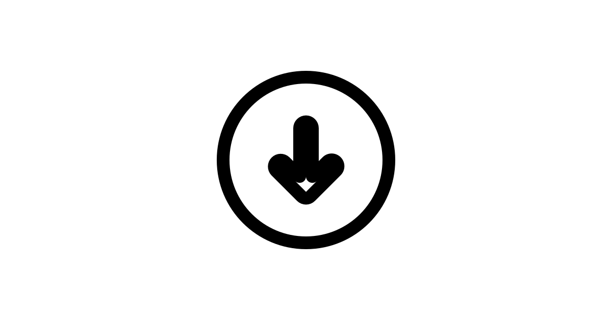 Arrow Down Circle Solid Icon SVG from HeroIcons