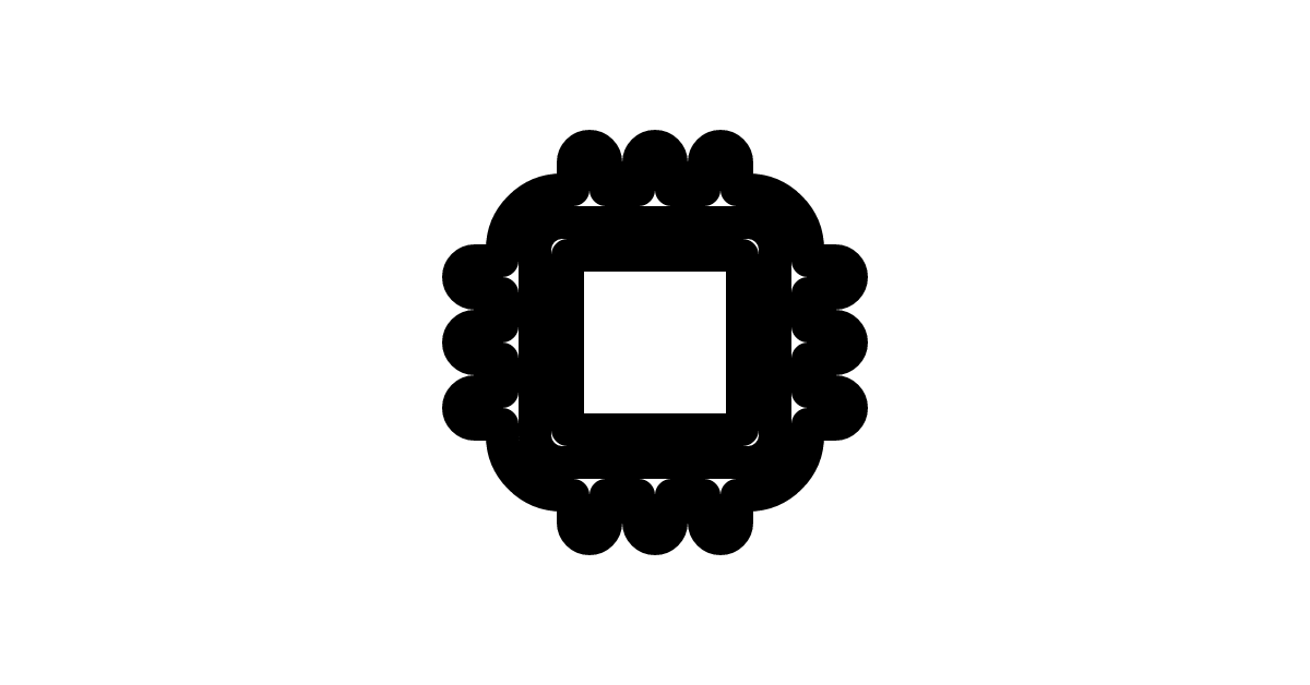 Cpu Chip 20 Solid React Icon SVG