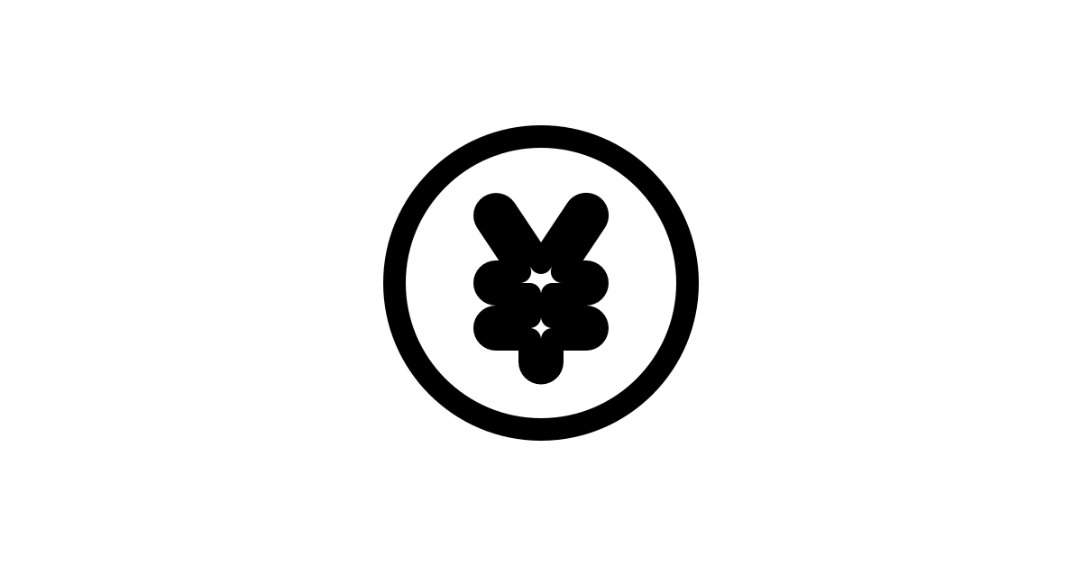 Currency Yen Solid Icon SVG from HeroIcons